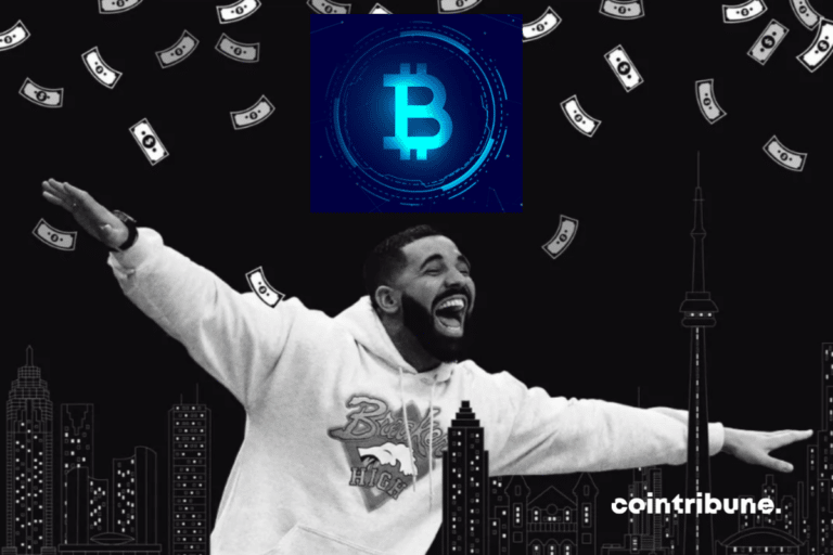 Drake remporte 2,1 millions de dollars dans un pari bitcoin (BTC)
