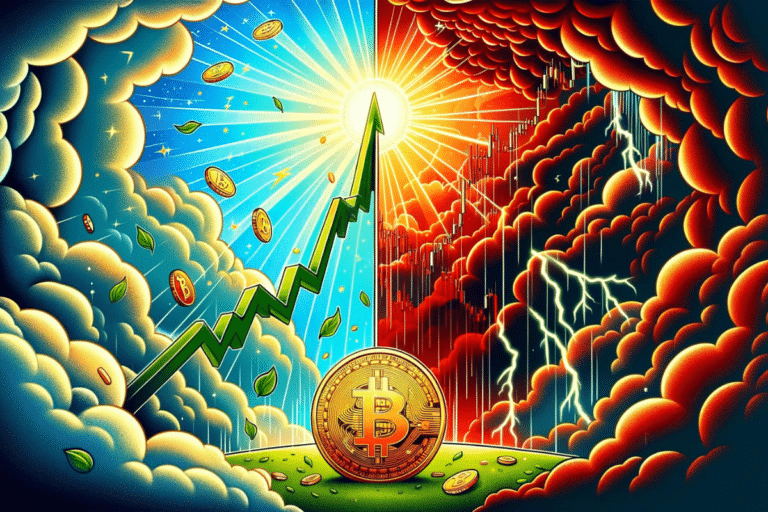 Le bitcoin face à la tempête crypto : Flambée ou chute libre