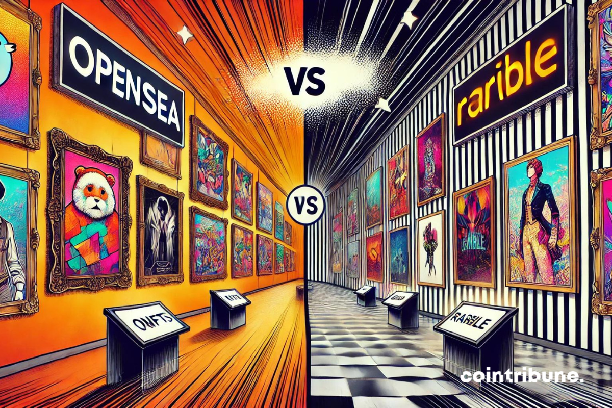 Comparatif OpenSea vs Rarible : Quelle plateforme choisir